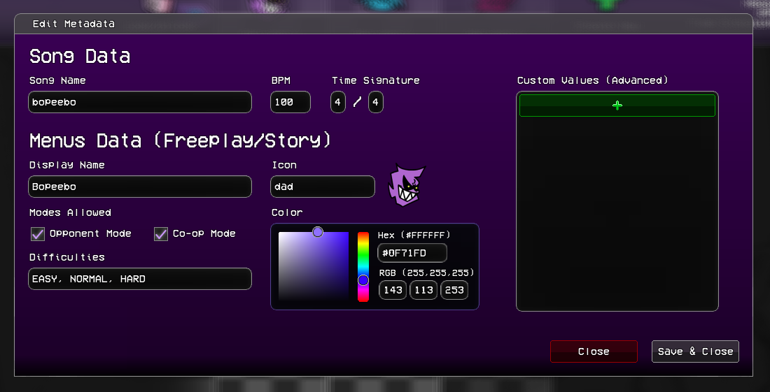 Additional Chart Editor Features - Codename Engine Wiki